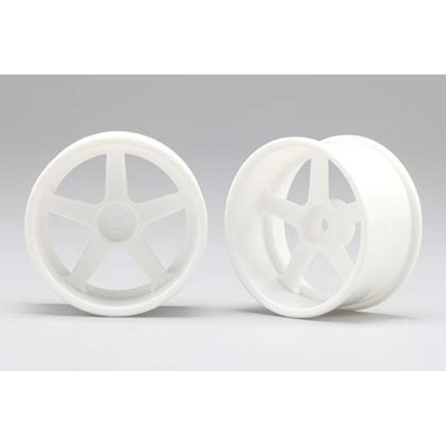 Racing Performer 5 Spoke Drift Wheels (12mm Hex) (White) (8mm Offset ...