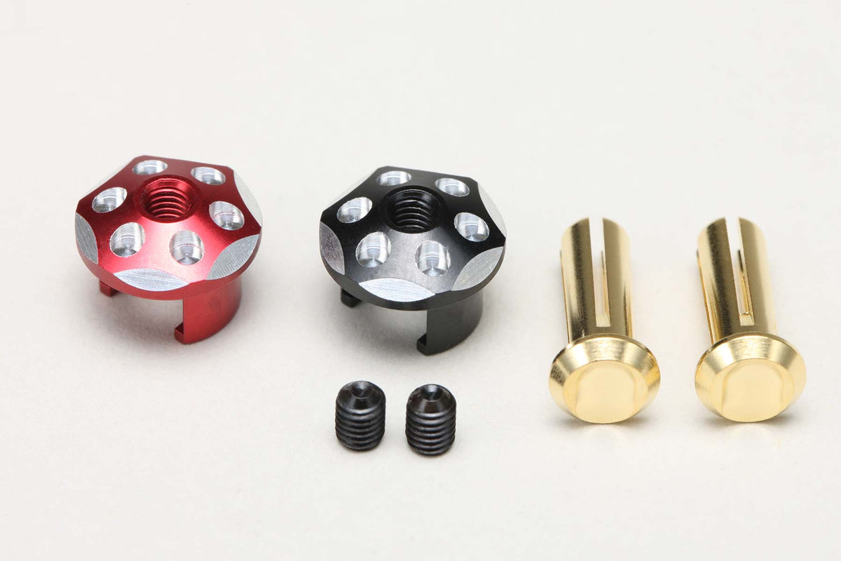 Yokomo Aluminum Battery Plug Grips (Red/Black) w/4mm Bullet Plugs — RC ...